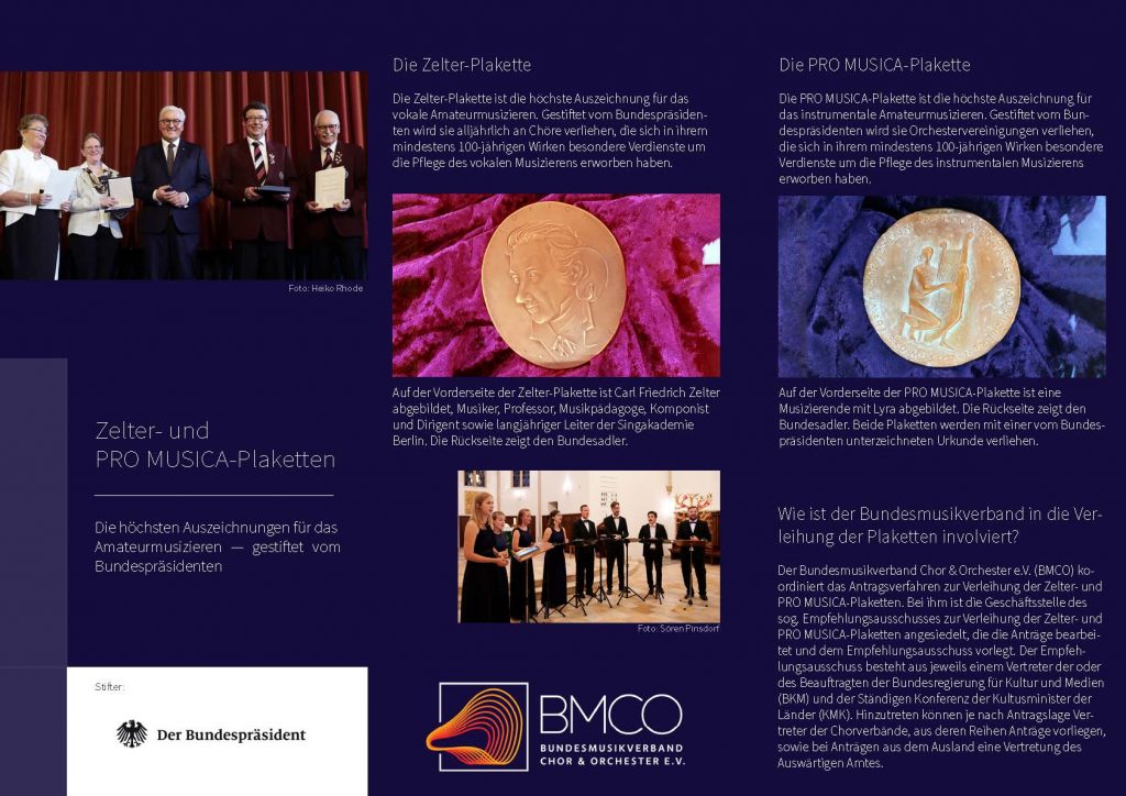 Zelter-Plakette - BMCO